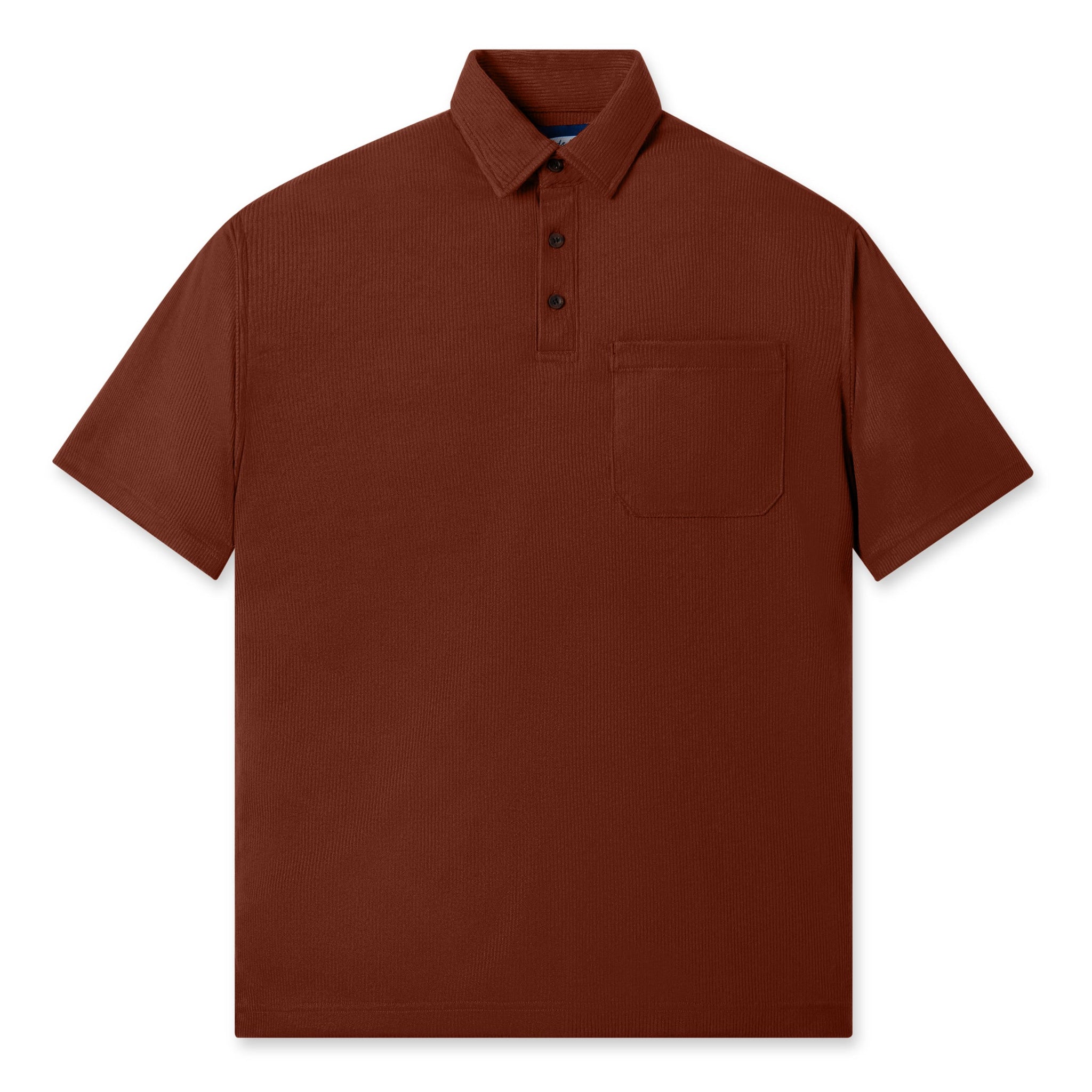 Kemeja Polo Tenue de Attire - Cozy Polo Shirt - Terracotta