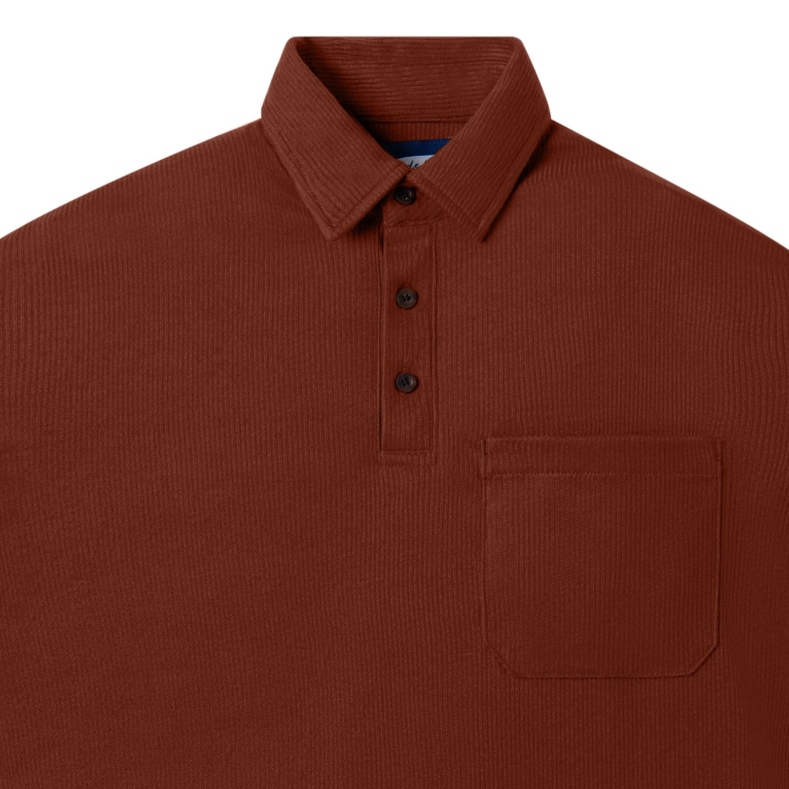 Kemeja Polo Tenue De Attire Cozy Polo Shirt Terracotta 3078
