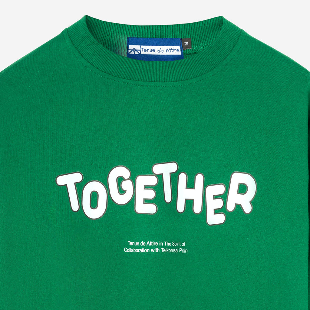Sweater Tenue de Attire X Telkomsel POIN - Together Sweater - Green